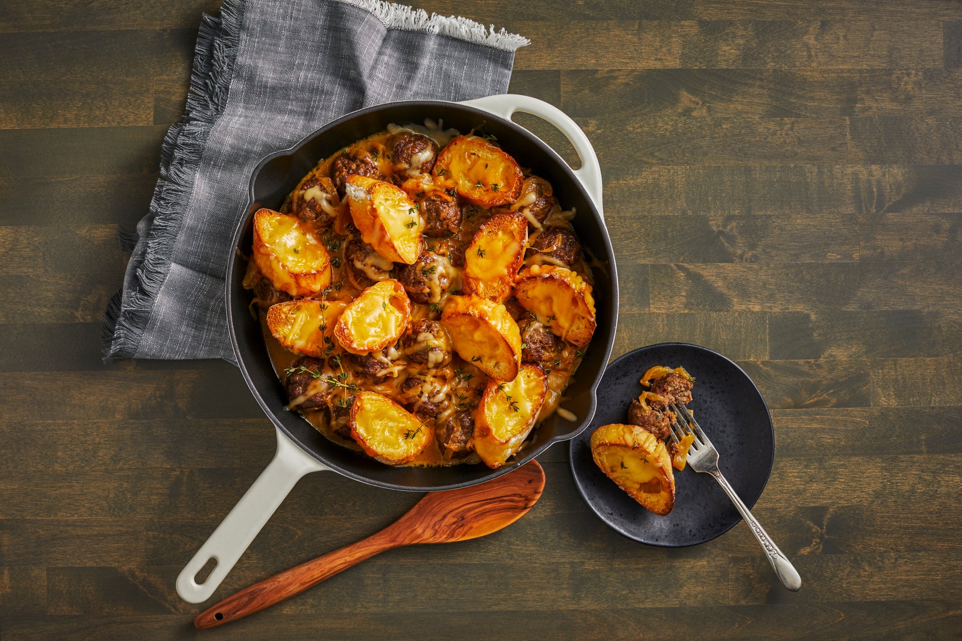 Baked Italian Meatballs with Cheesy Toasts – Keystone Cheese