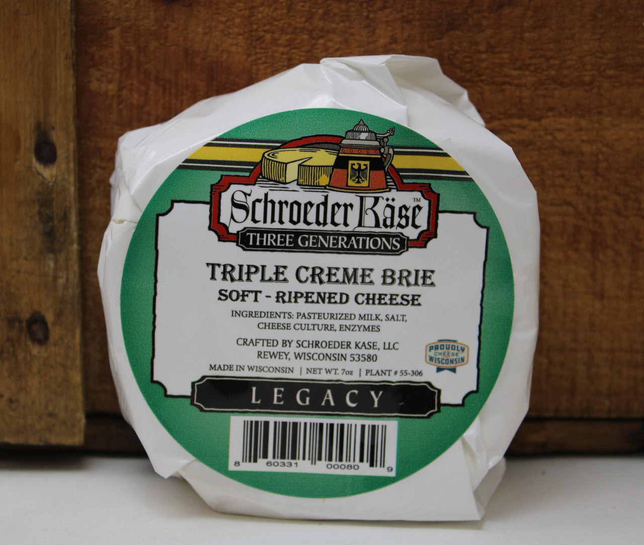 Schroeder Kase Triple Crème Brie Cheese Wheel – Keystone Farms Cheese